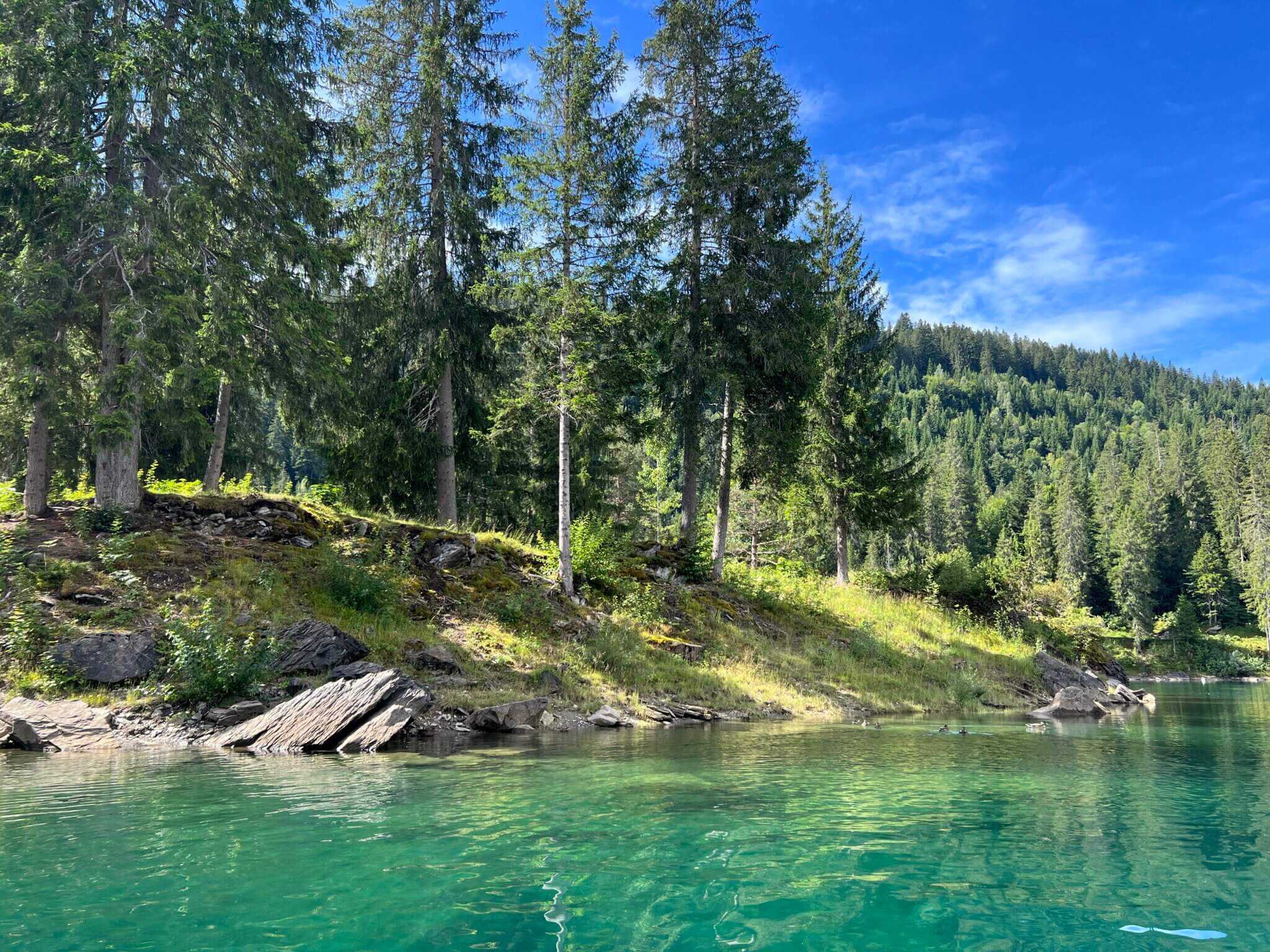 Caumasee, een sprookjesachtig meer in Flims in Zwitserland | Kids in de ...